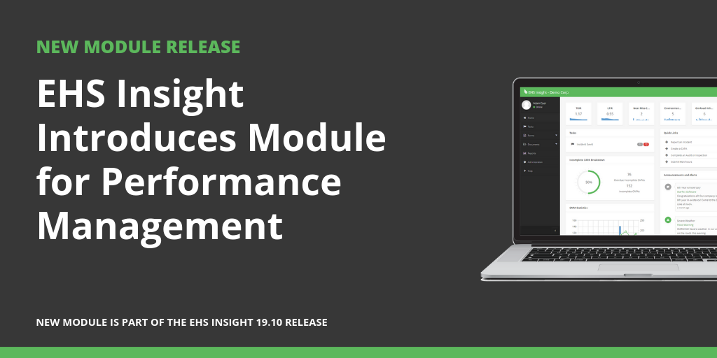 EHS Insight Releases New Performance Management Module